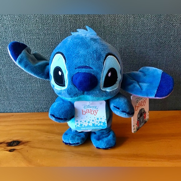 Disney | Toys | New Disney Baby Stitch Walking Talking Animated Plush ...